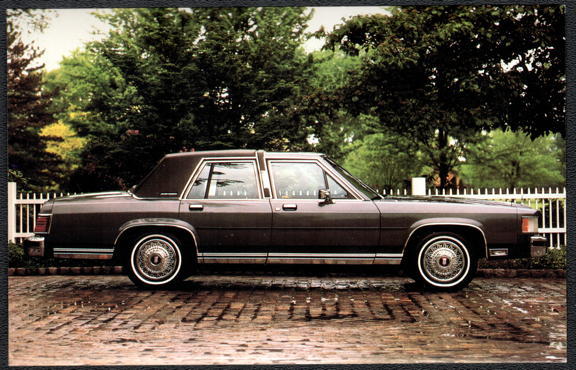 1987 Mercury Grand Marquis Postcard
