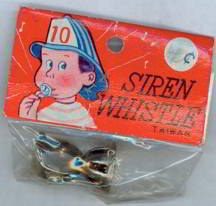 TIn Siren Whistle Ring
